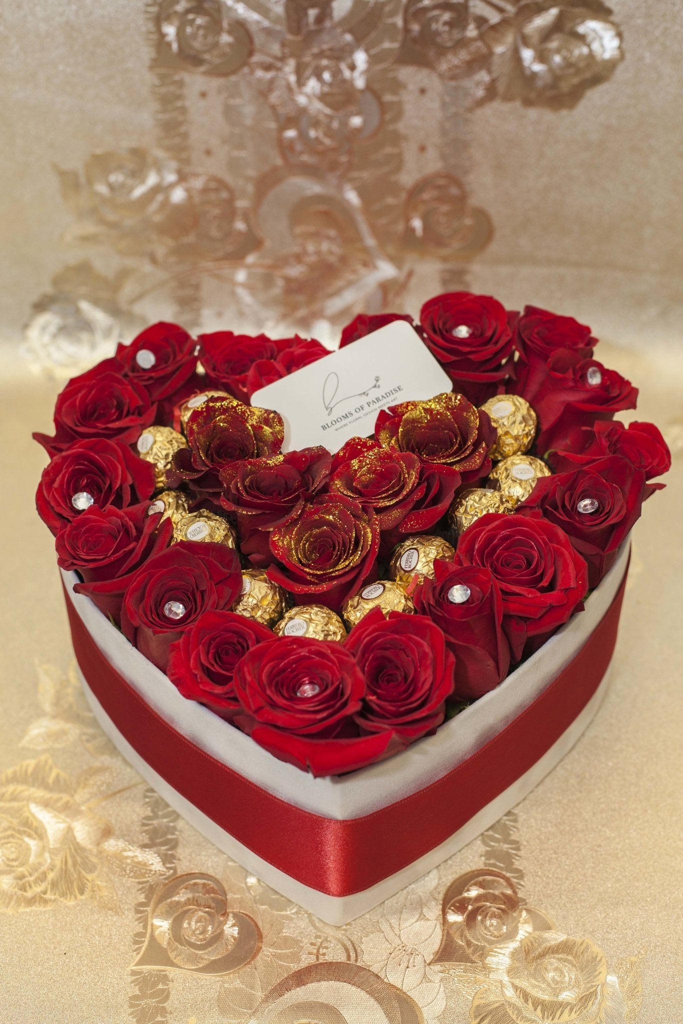 Luxury Velvet Love Floral Arrangement - Elegant Home Decor